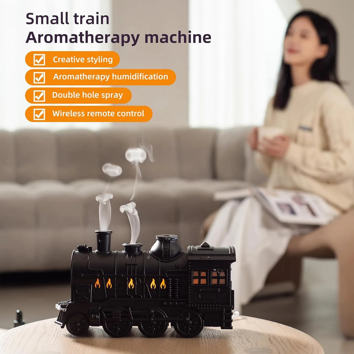 Train Engine Shape Aroma Diffuser– Oralia India