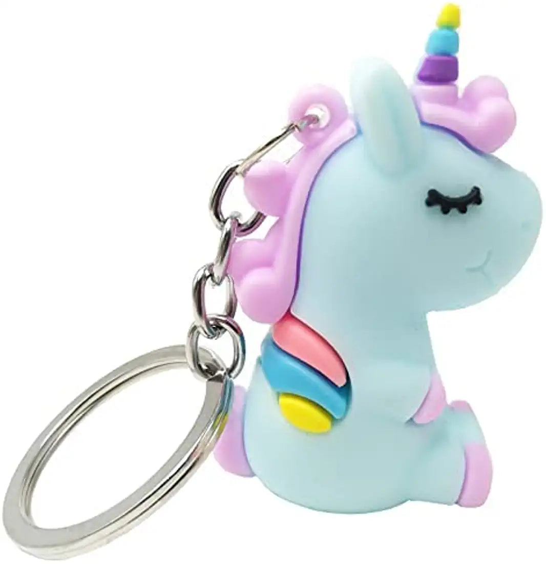 Affordable Lavender & Blue Unicorn Key Chain– Oralia India