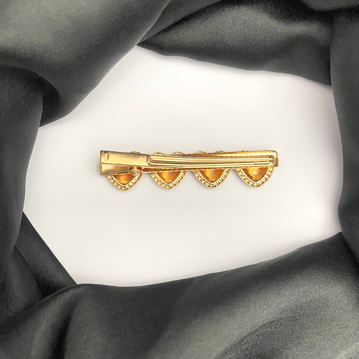 Pink And Cream Heart Hair Pin– Oralia India