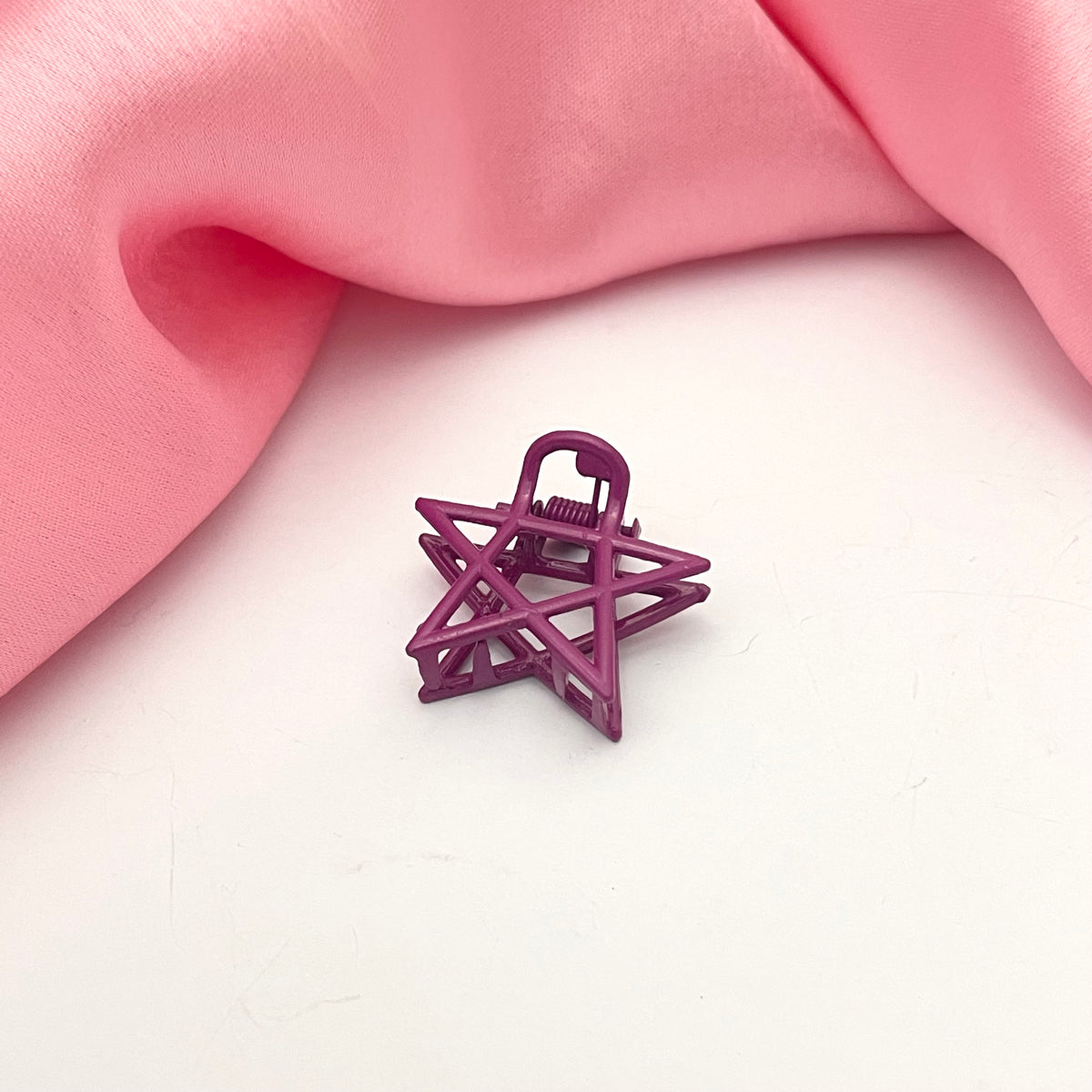 Oralia Purple Colour Star Metal Mini Hair Clutcher– Oralia India