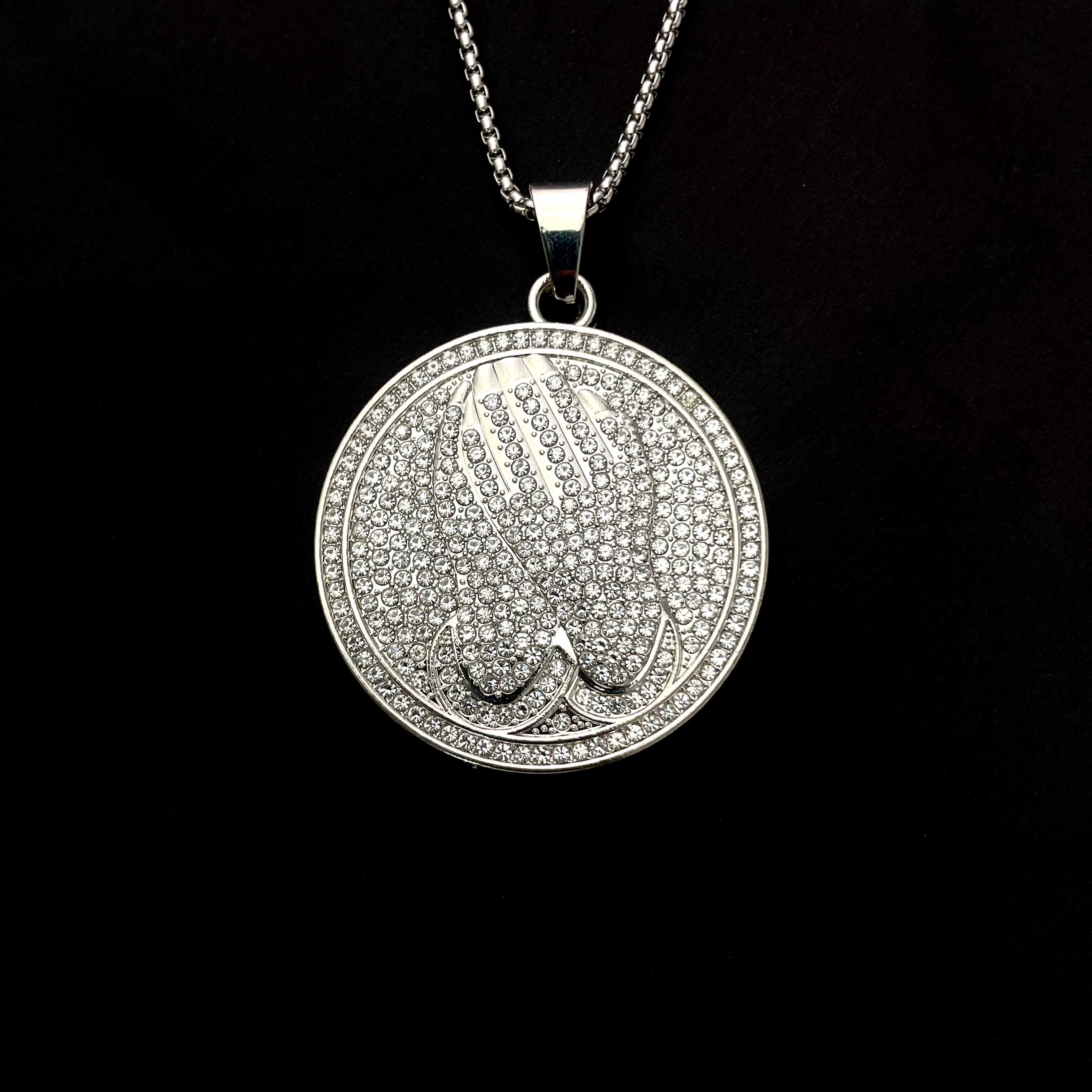 Buy Oralia Iced Out Hip Hop Pendant Necklace Bling Jewelry - At Best ...