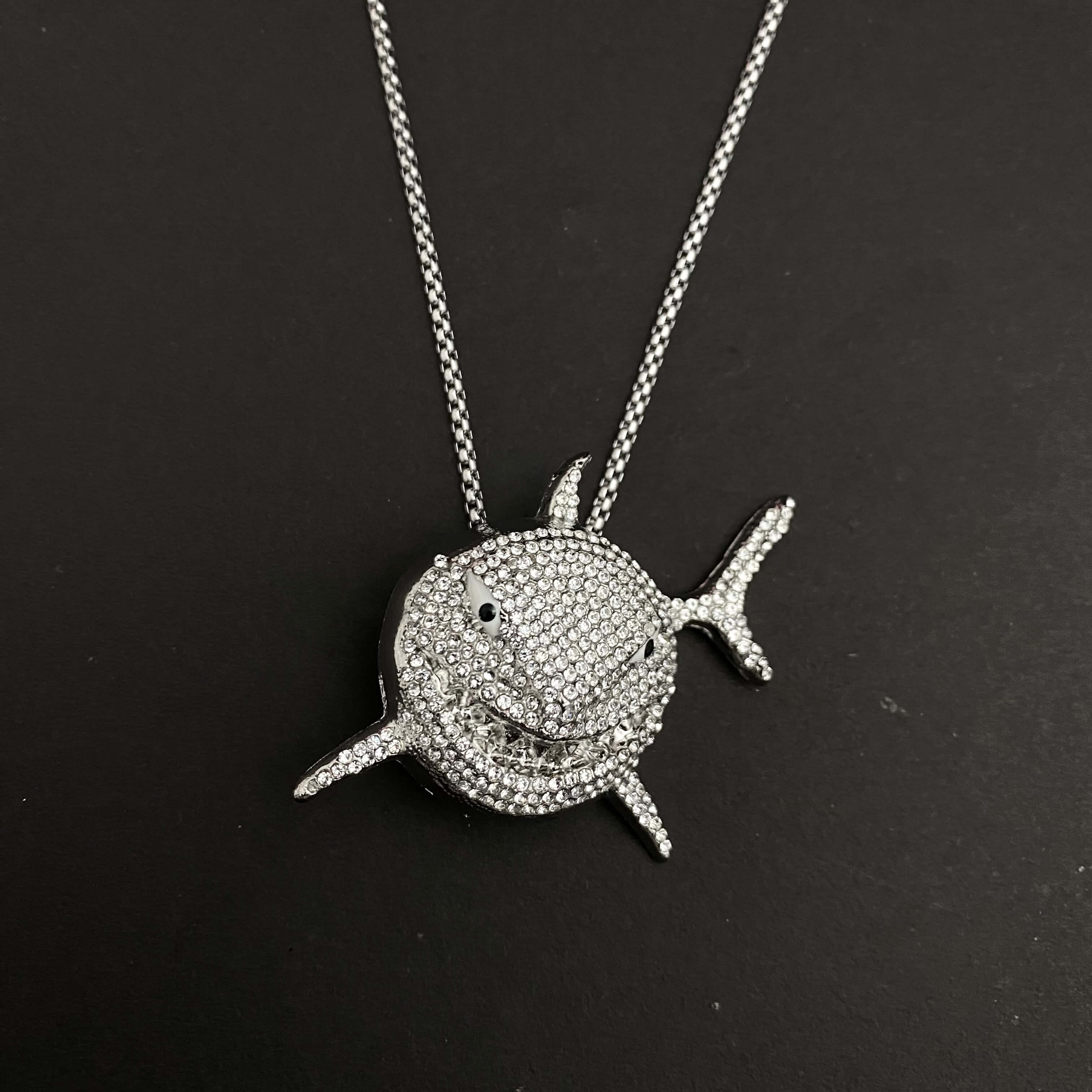 Buy Oralia Iced Out Hip Hop Pendant Necklace Bling Jewelry - At Best ...